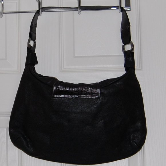 Ripani | Bags | Nwot Ripani Genuine Leather Hobo Shoulder Bag Black ...